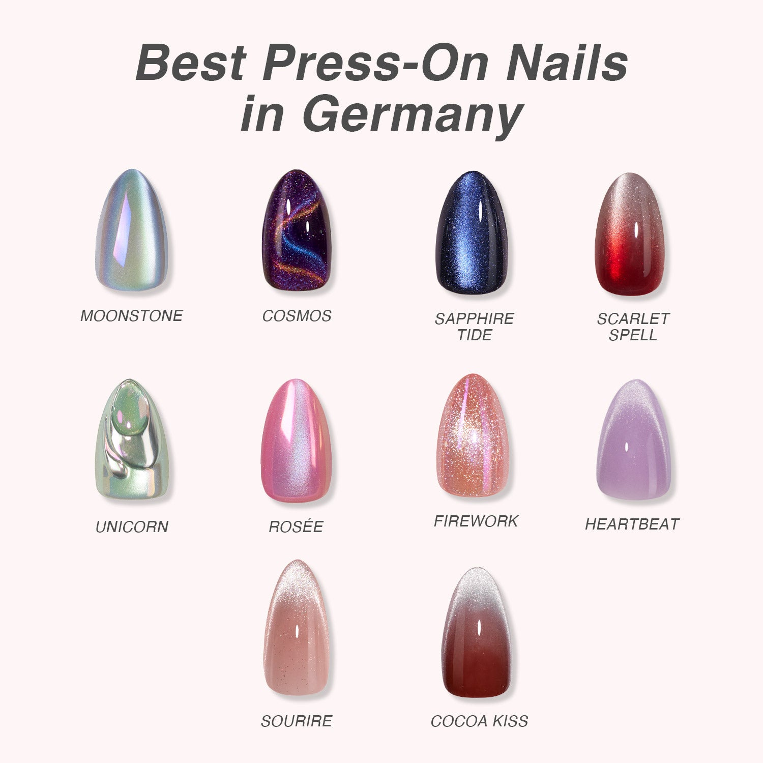 Best Press-On Nails in Germany | Top 10 VSALON Styles Loved by German Customers – Vsalon
