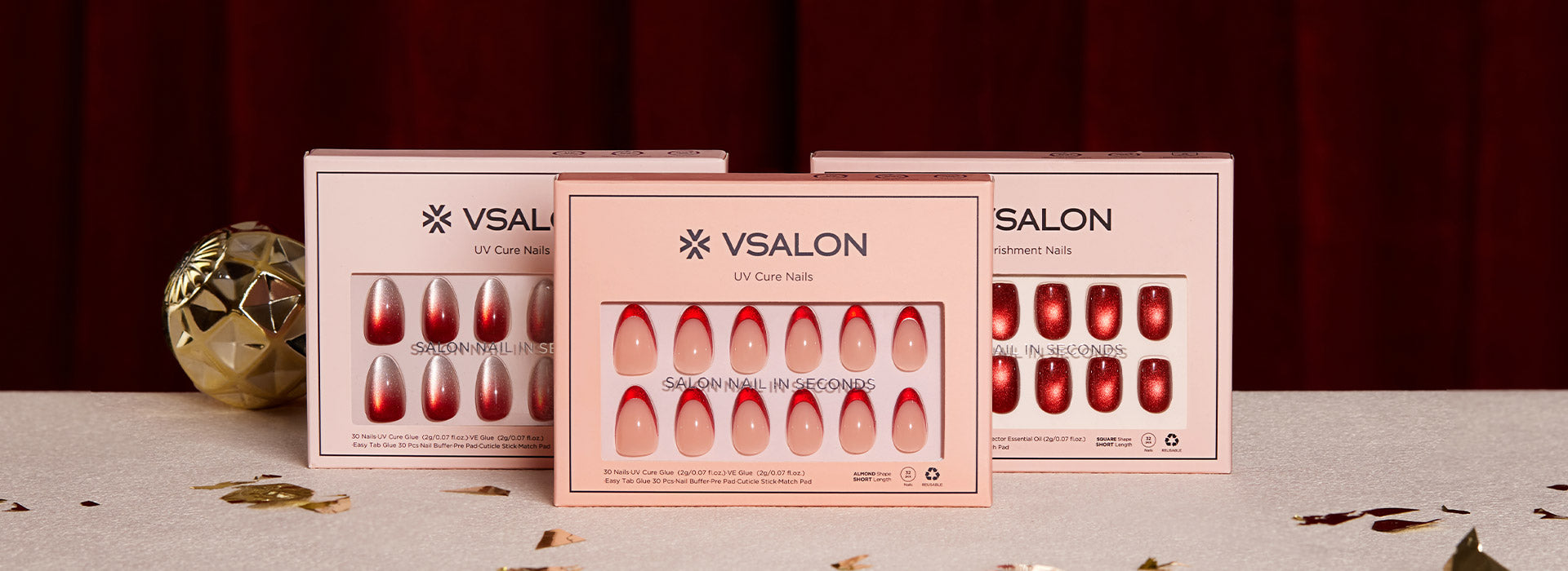 Red Hot Nails | Festive & Party-Ready Red Press-On Nails – Fast US ...